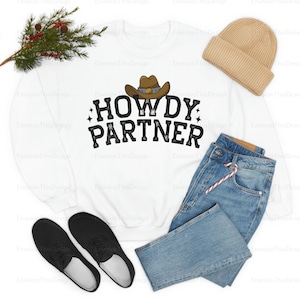 Howdy Partner Western PNG | Cowboy & Cowgirl Sublimation Design ...