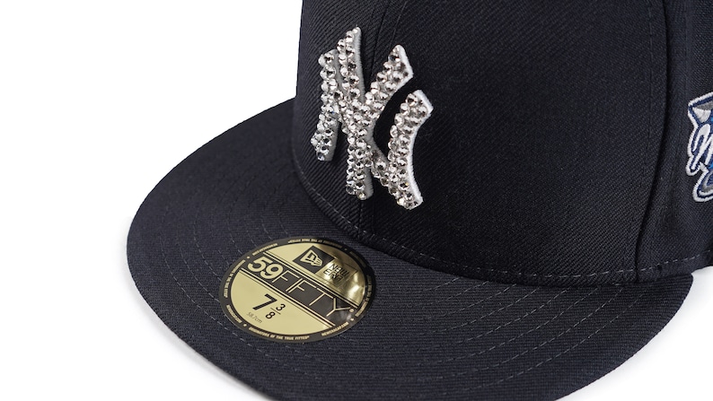 Custom Iced Out New Era 59fifty New York Yankees Fitted Hat - Etsy