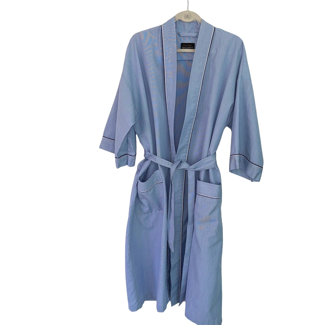 After Hours by Diplomat Robe One Size OSFM Mens Vintage Cotton Blend ...