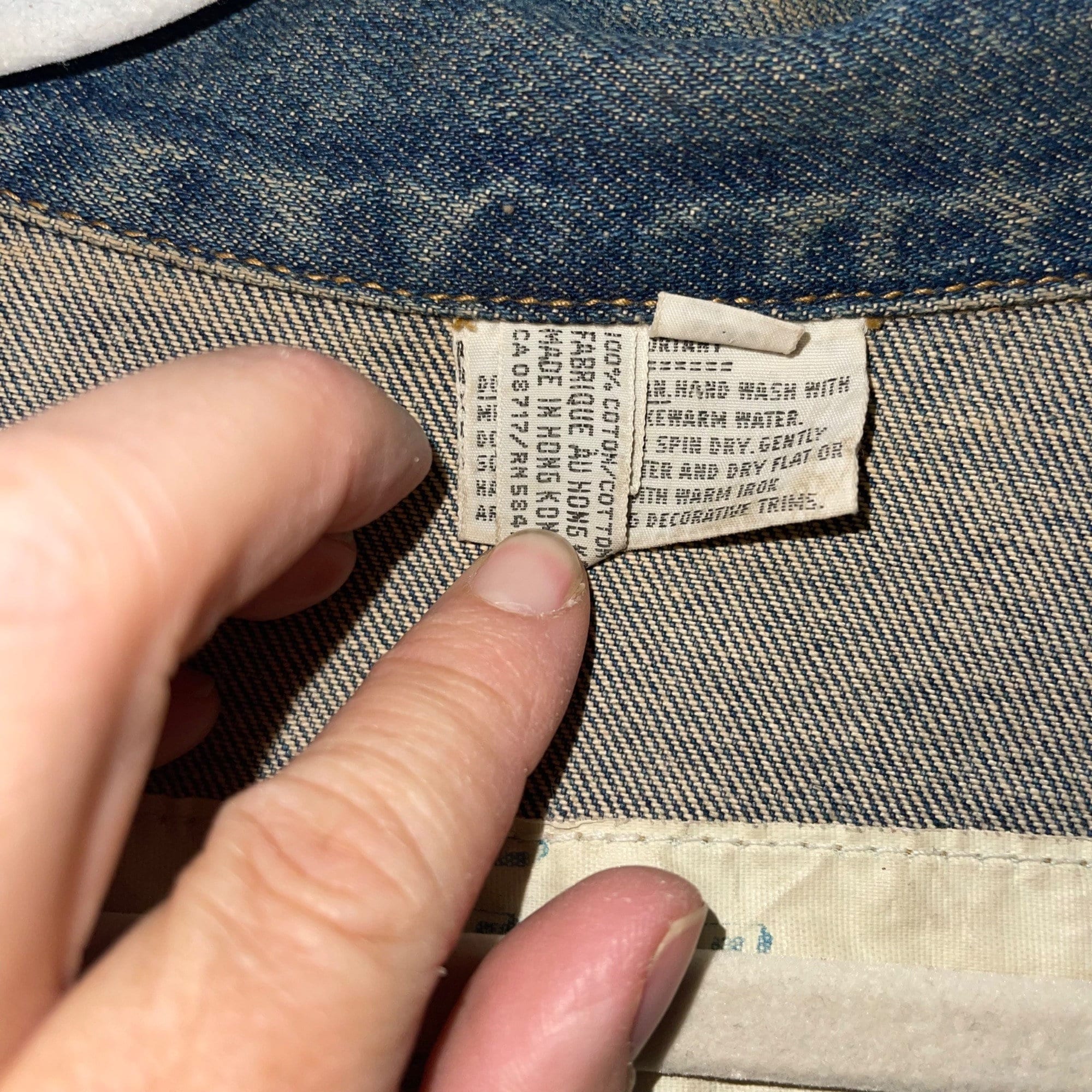 Vintage Freego Womens Denim Jacket Blue Size Medium Embellished Button ...