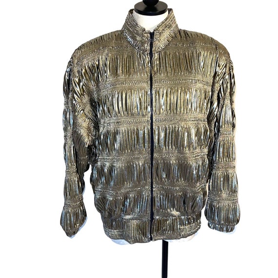 Vintage gold ruched jacket - Gem