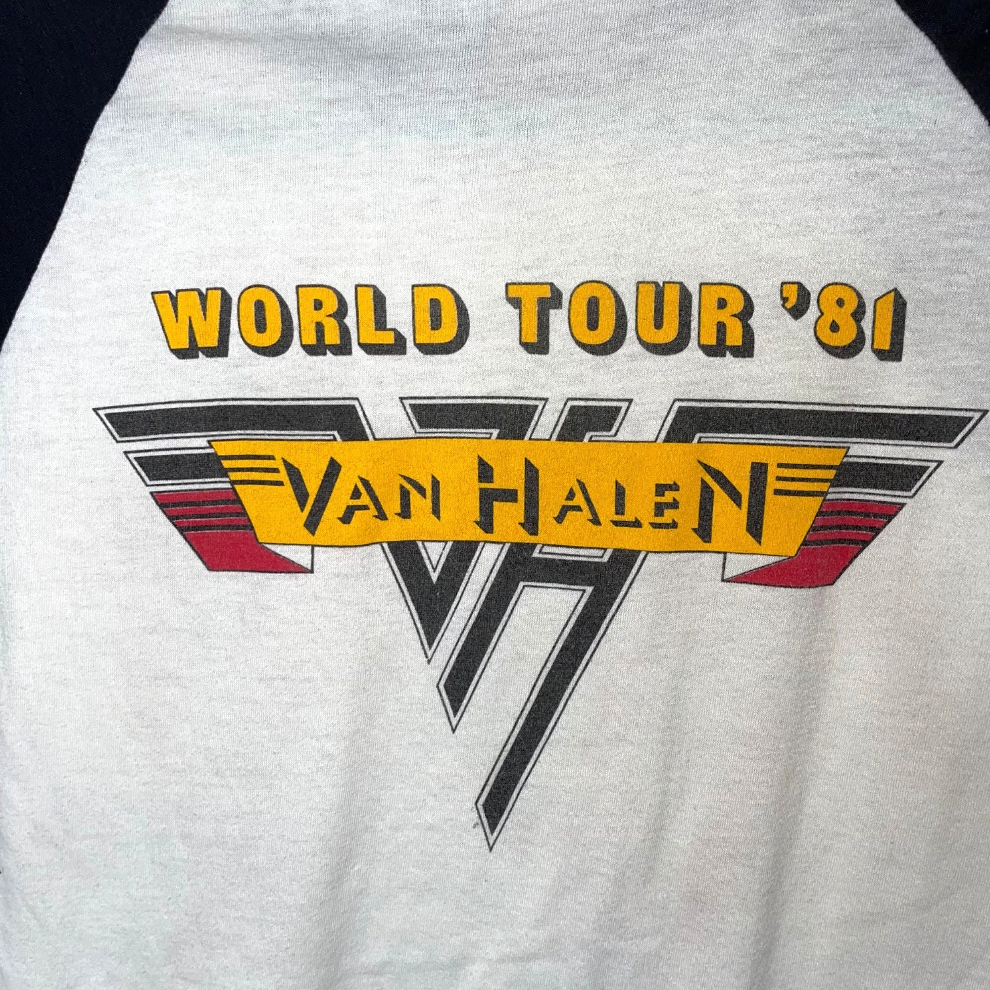 Van Halen 1981 World Tour Rock Concert T Shirt Size Large Vintage ...