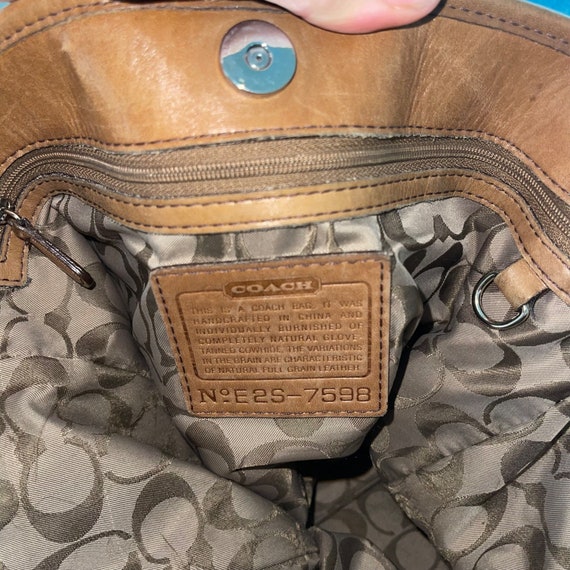 Coach Vintage Tote Shoulder Bag Brown Leather Pockets… - Gem