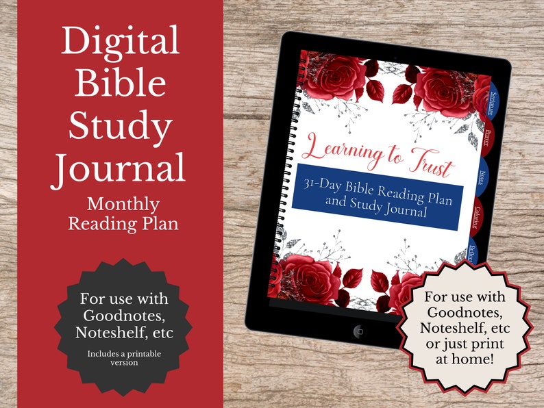 Digital Bible Journal Digital Bible Study Bible Reading - Etsy