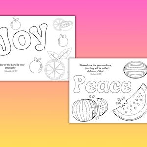 Fruit of the Spirit Coloring Pages | Bible Verse Coloring Pages ...