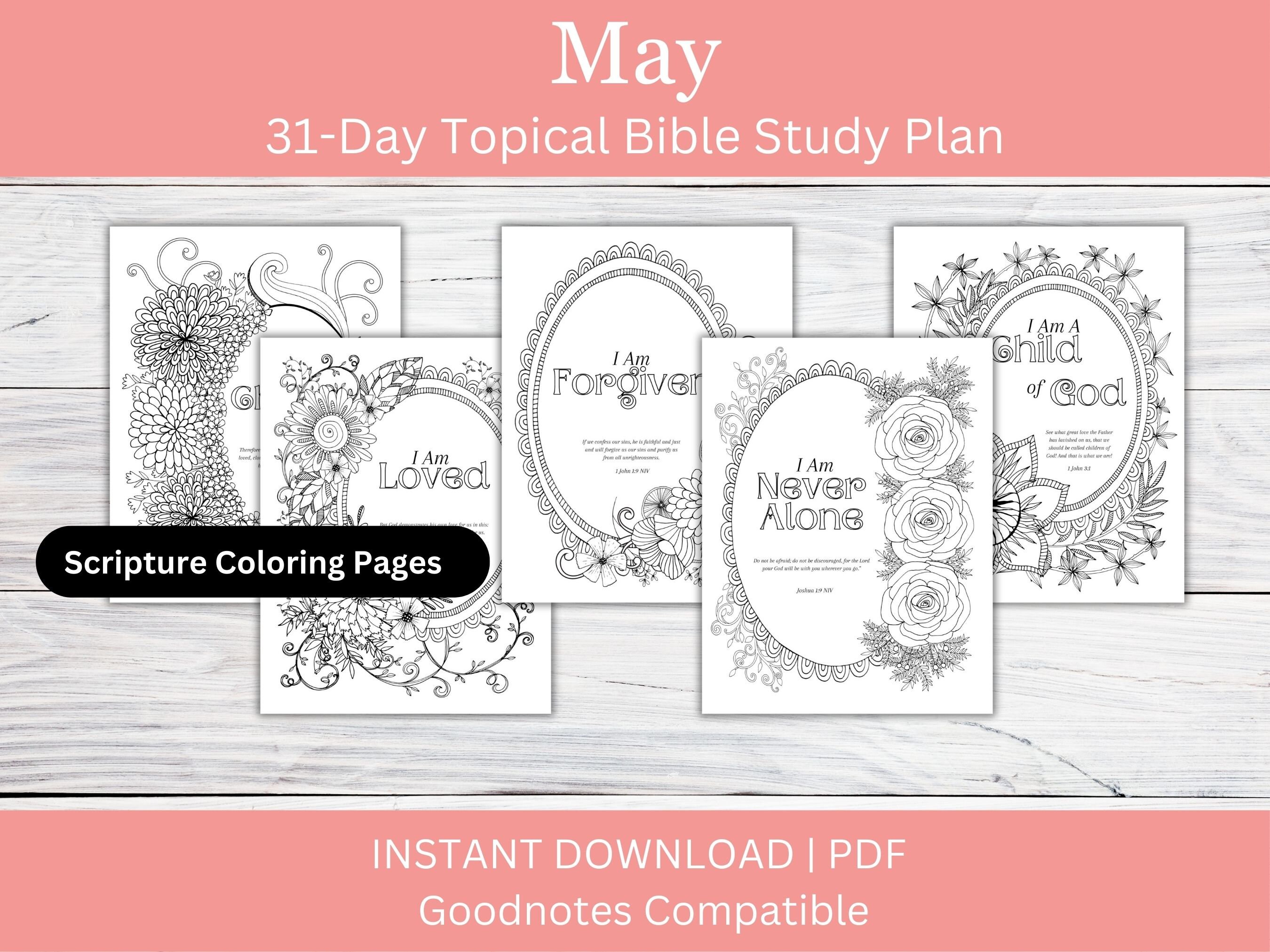 Bible Study Journal Bible Reading Plan Printable Digital Bible Study ...