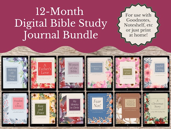 Digital Bible Journal Digital Bible Study Bible Reading - Etsy
