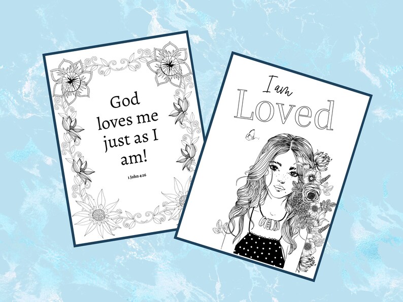 My Identity in Christ Bible Coloring Book - Instant Download Printable ...