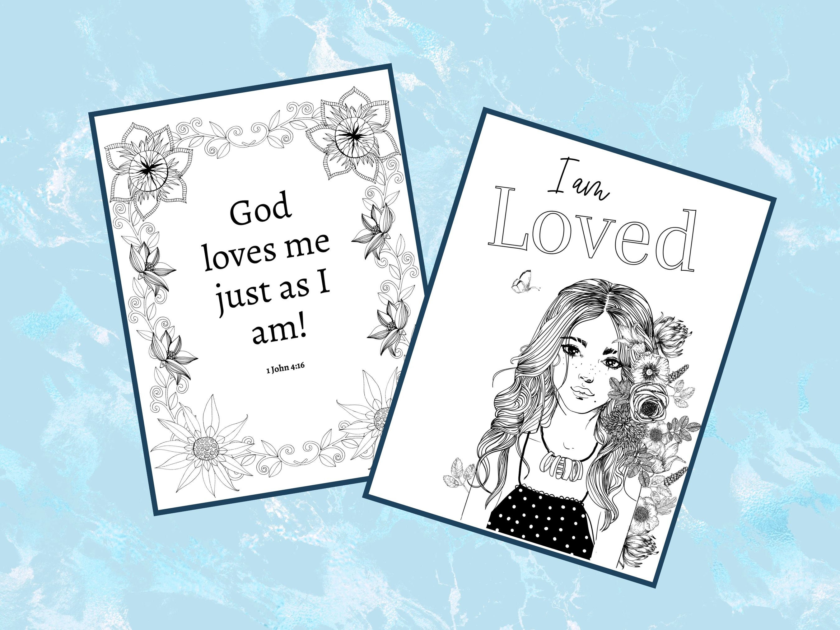 My Identity in Christ Bible Coloring Book - Instant Download Printable ...
