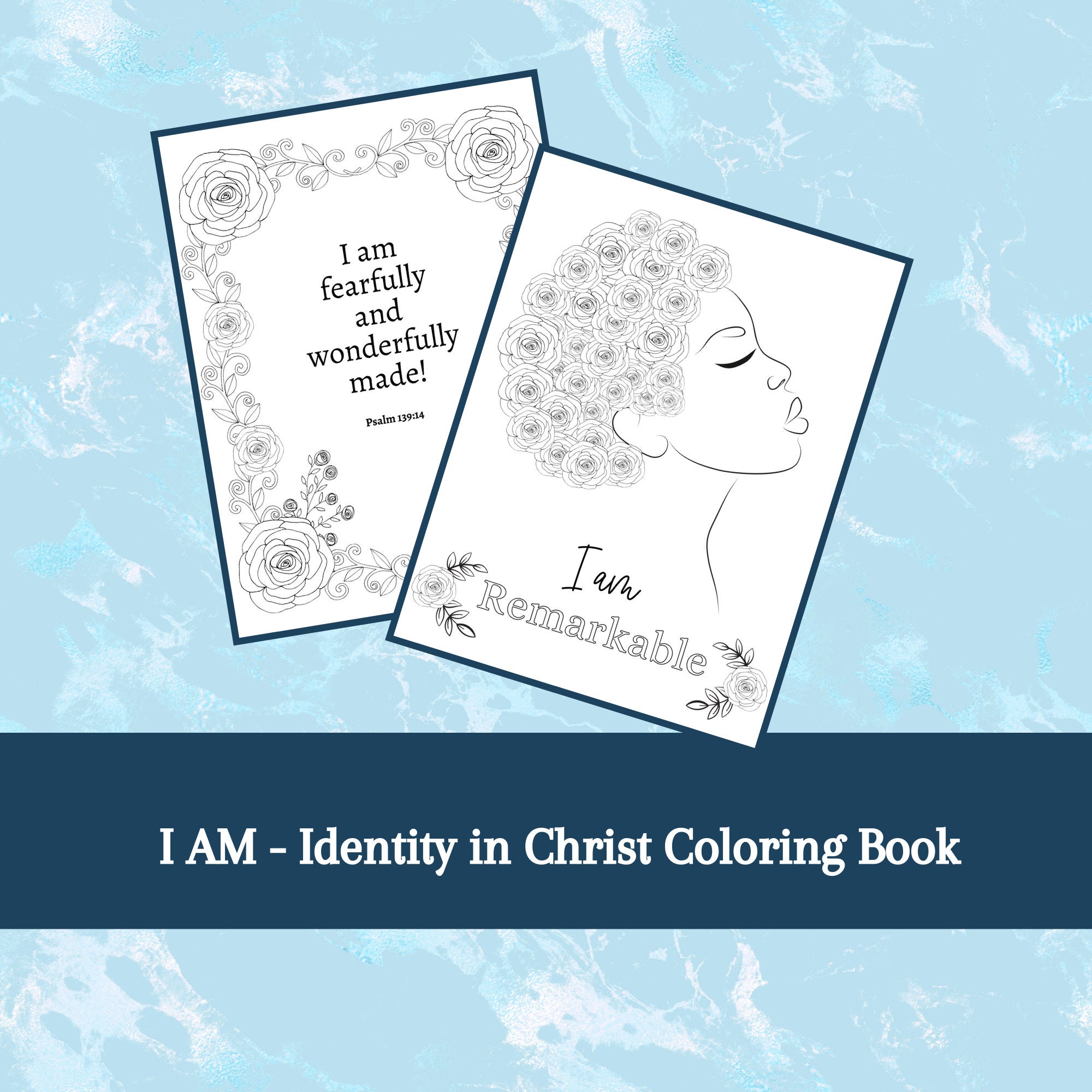 Identity in Christ Bible Coloring Book - Instant Download Printable ...
