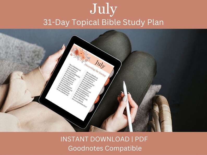 Bible Study Journal Bible Reading Plan Printable Digital Bible