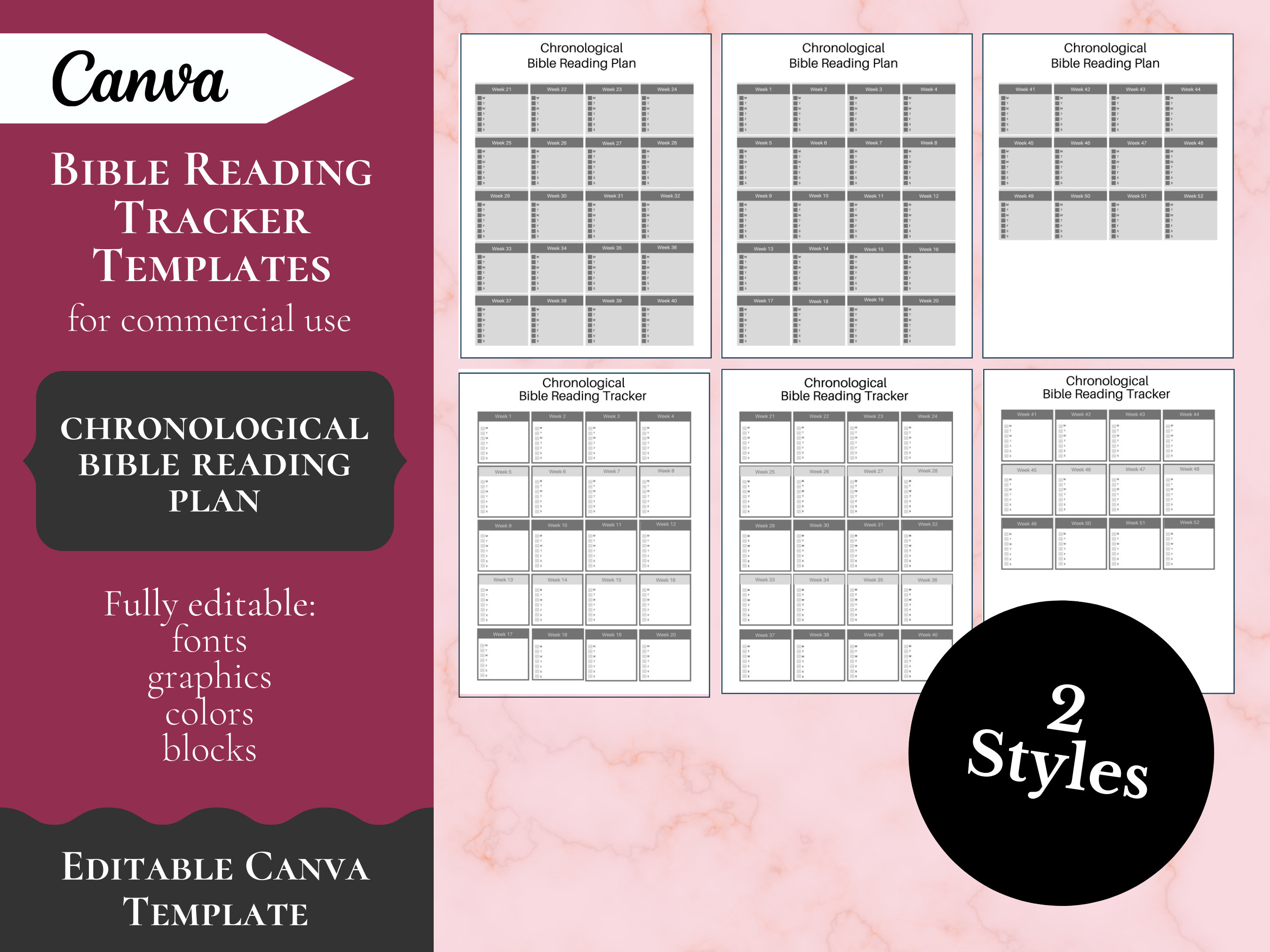 Chronological Bible Reading Tracker Printable | Bible Reading Log ...