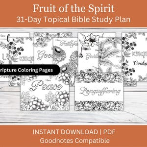 Fruit of the Spirit Bible Study | Christian Digital Planner (PDF) - Etsy