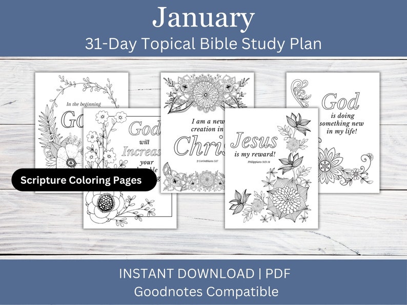 Bible Study Journal | Bible Reading Plan Printable | Digital Bible ...