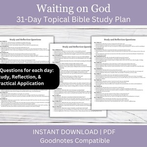 Bible Study Journal Bible Reading Plan Printable Christian Digital ...