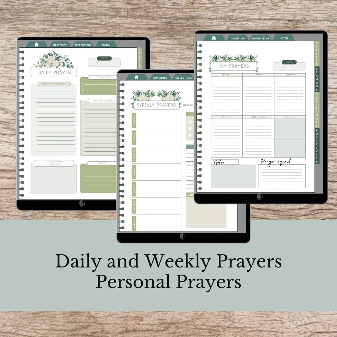 Digital Prayer Journal, Prayer Planner, Prayer Journal for Goodnotes ...