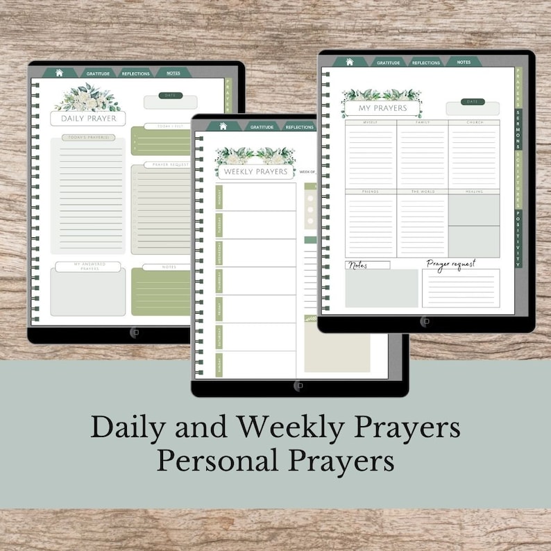 Digital Prayer Journal, Prayer Planner, Prayer Journal for Goodnotes ...