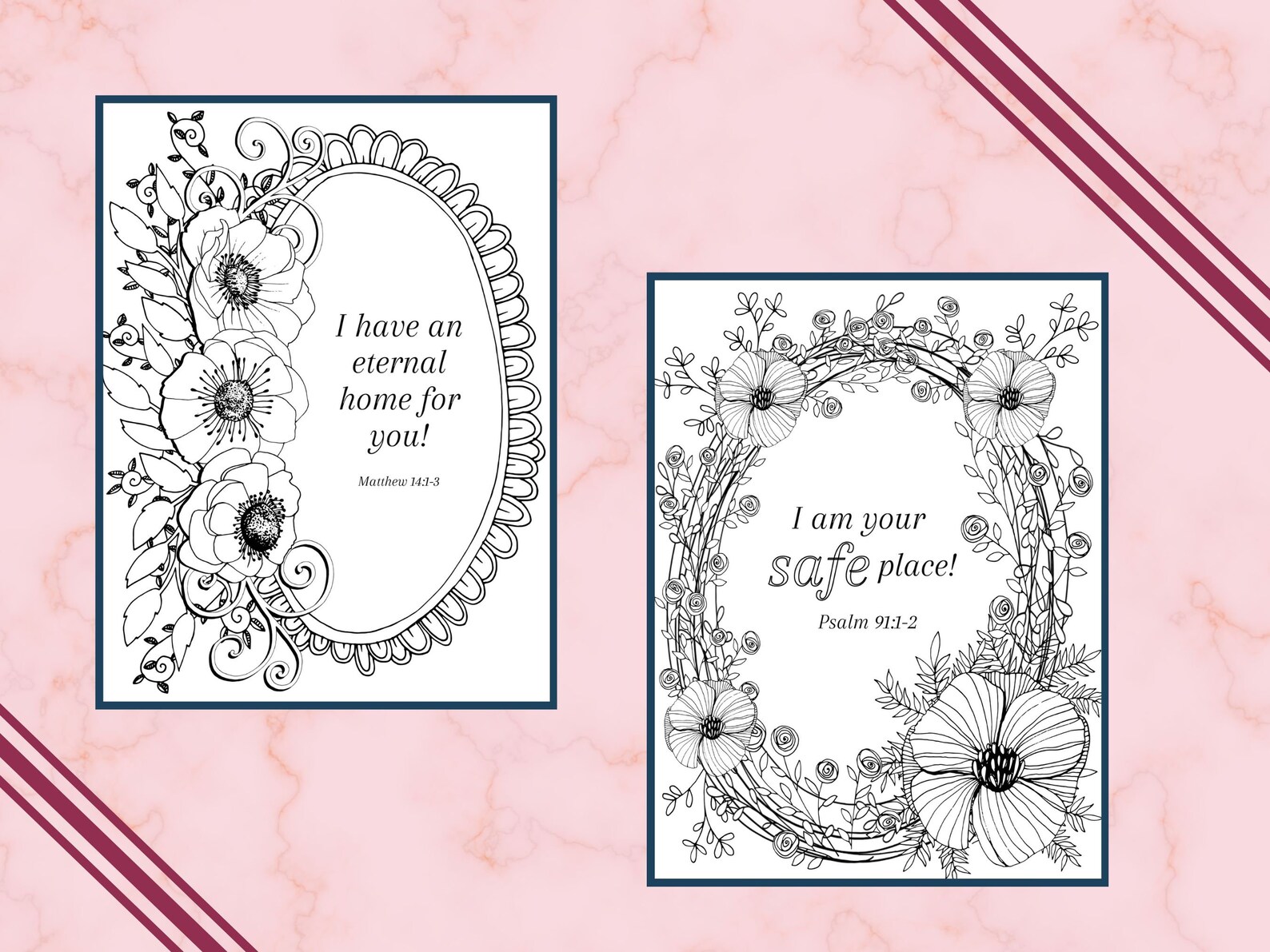 Promises of God Scripture Coloring Pages Instant Download - Etsy