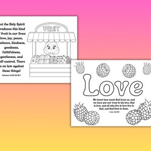 Fruit of the Spirit Coloring Pages | Bible Verse Coloring Pages ...