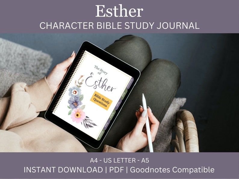 Bible Study Journal |esther Bible Study | Character Study | Christian ...