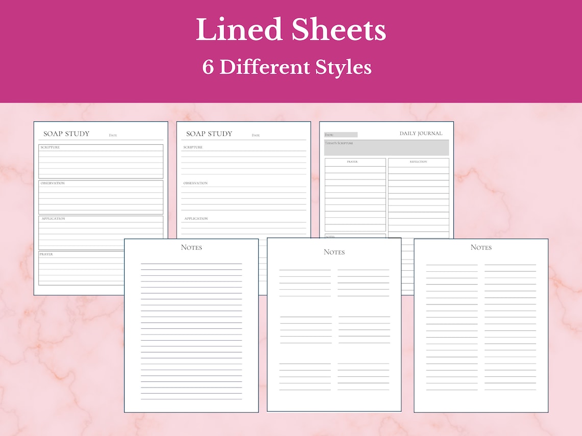 Bible Study Templates Editable Canva Template Bible Study - Etsy