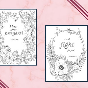 Promises of God Scripture Coloring Pages - Instant Download Printable ...