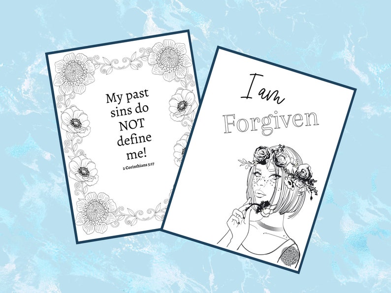 My Identity in Christ Bible Coloring Book - Instant Download Printable ...