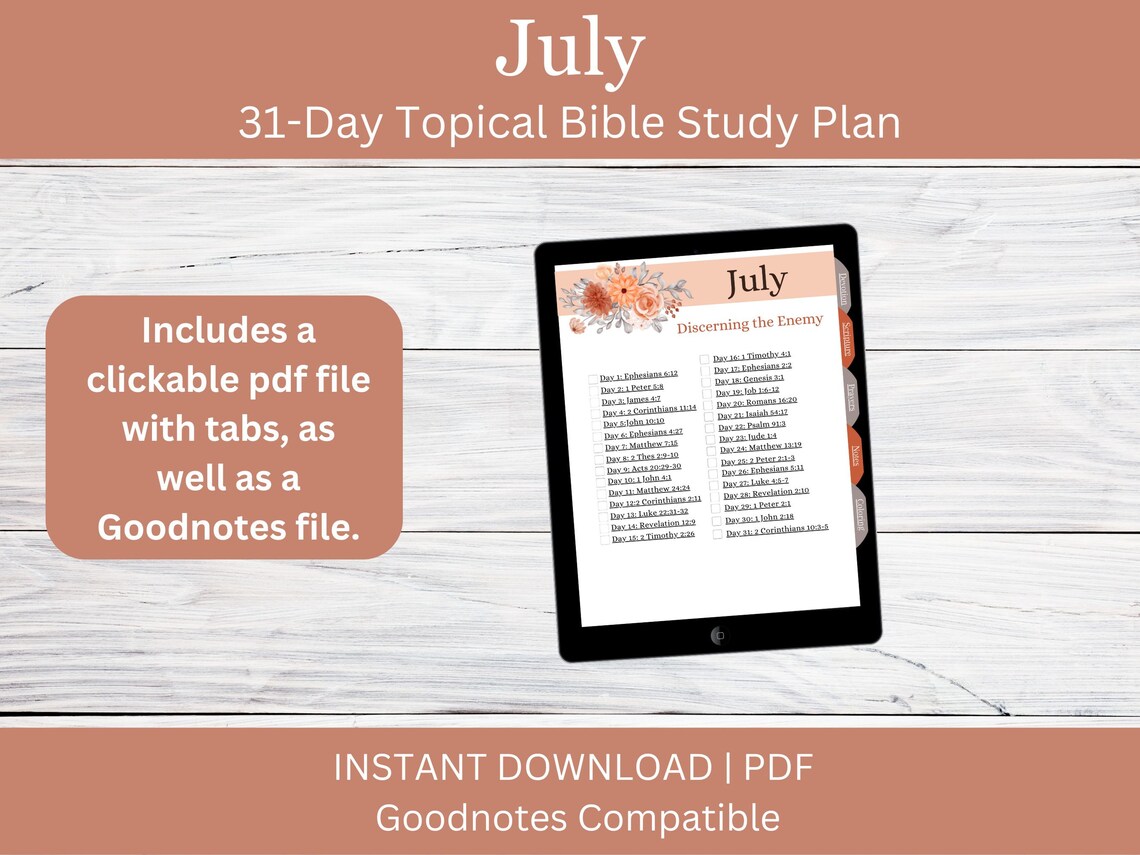 Bible Study Journal | Bible Reading Plan Printable | Digital Bible ...