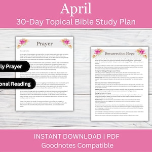 Bible Study Journal | Bible Reading Plan Printable | Digital Bible ...