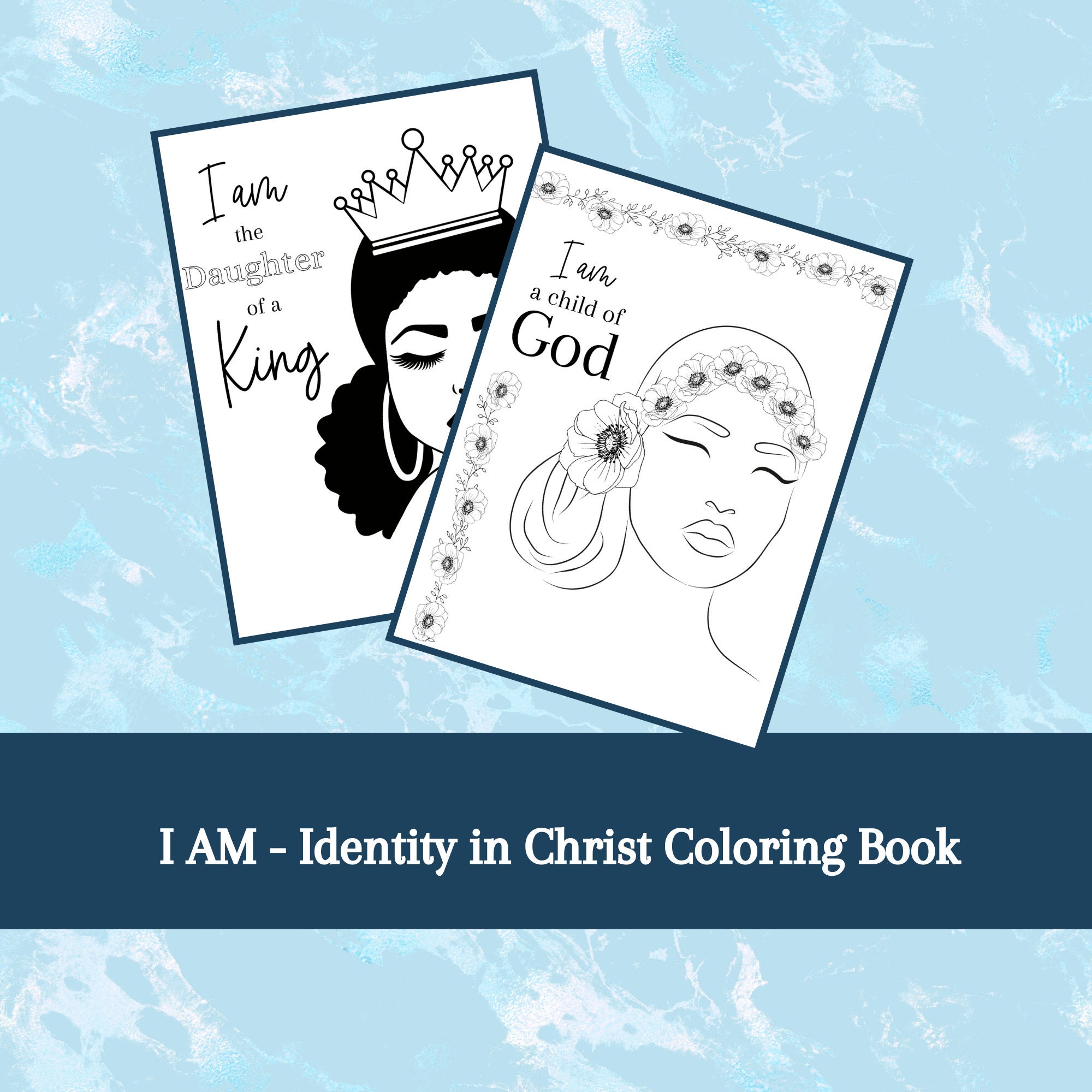 Identity in Christ Bible Coloring Book - Instant Download Printable ...