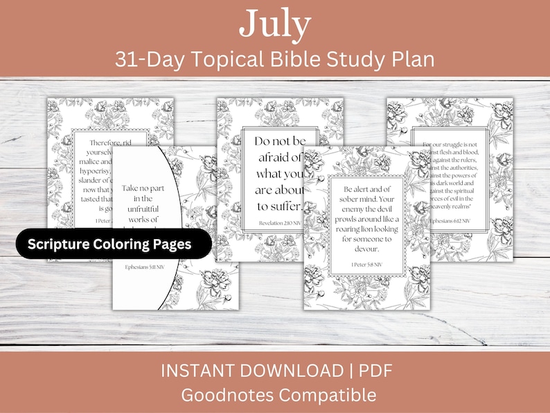 Bible Study Journal | Bible Reading Plan Printable | Digital Bible ...
