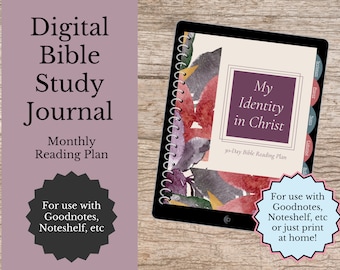 Bible Study Journal Bible Reading Plan Printable Digital Bible Study ...