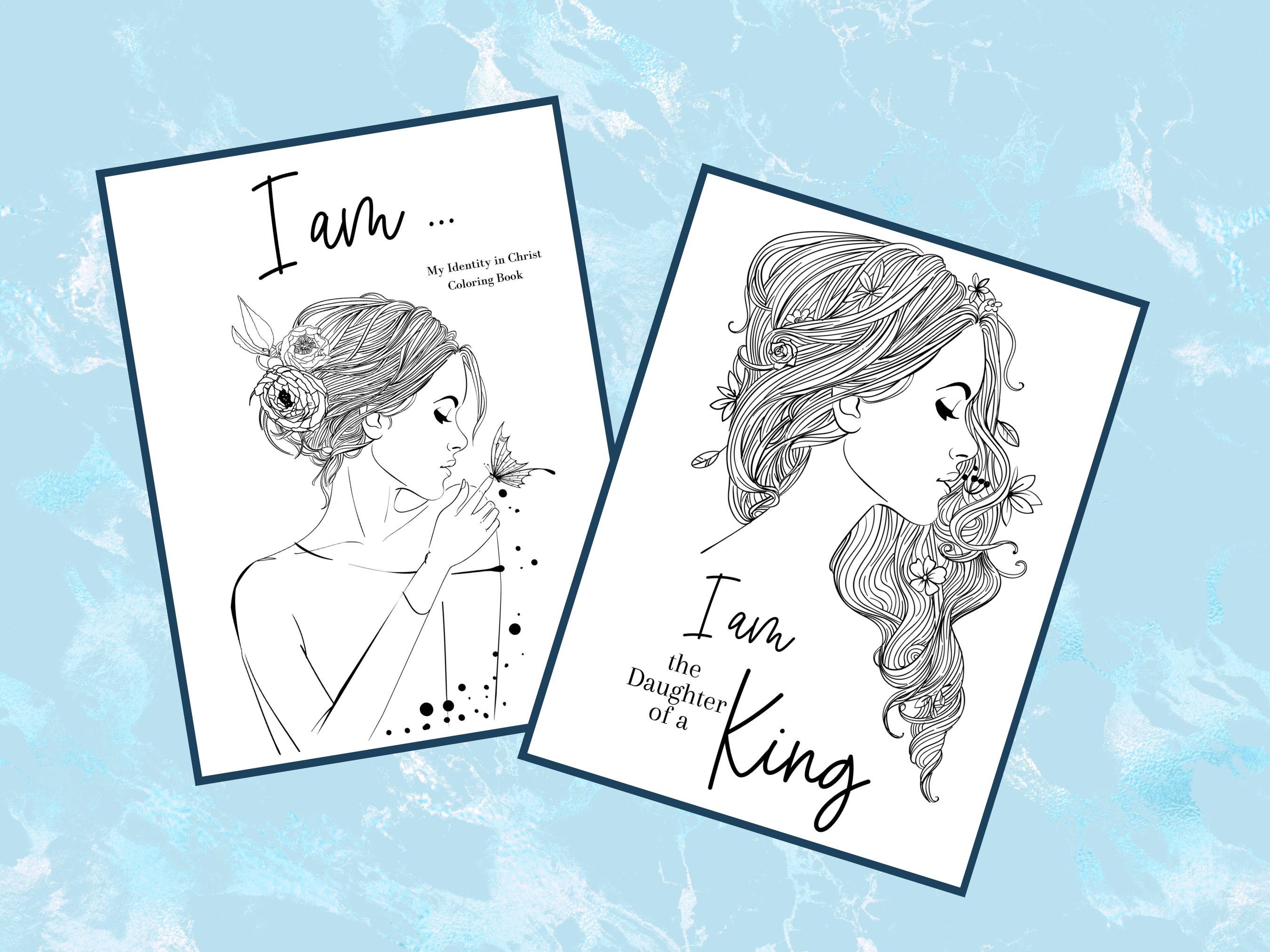 My Identity in Christ Bible Coloring Book - Instant Download Printable ...