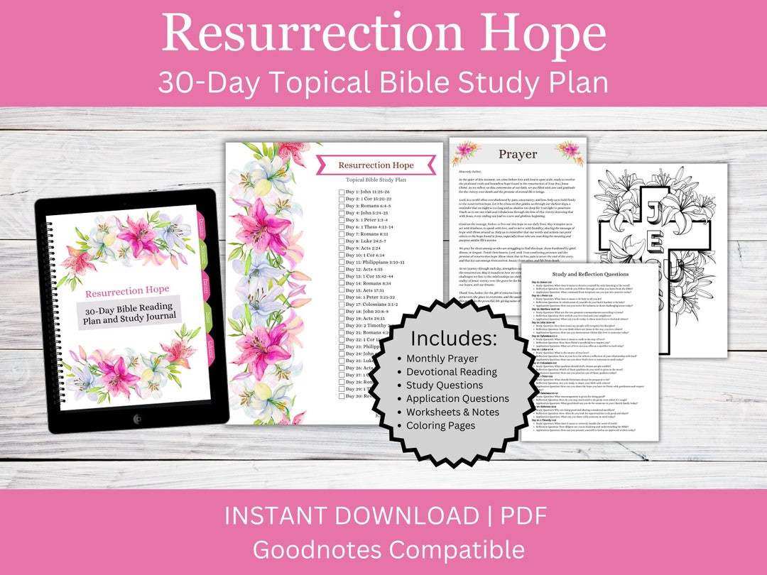 Bible Study Journal | Bible Reading Plan Printable | Digital Bible ...