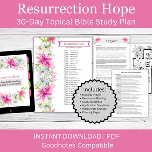 Bible Study Journal | Bible Reading Plan Printable | Digital Bible ...