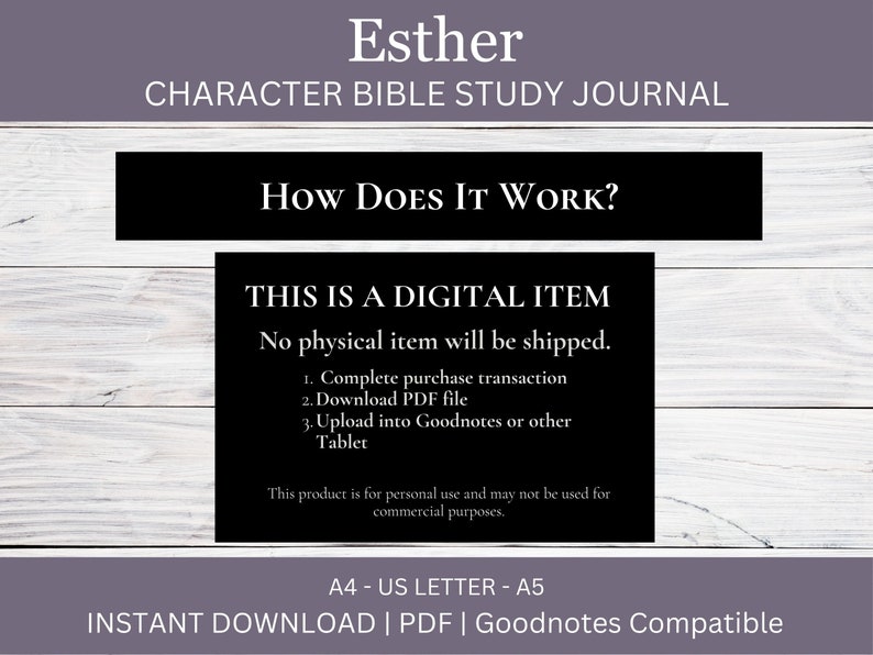 Bible Study Journal |esther Bible Study | Character Study | Christian ...