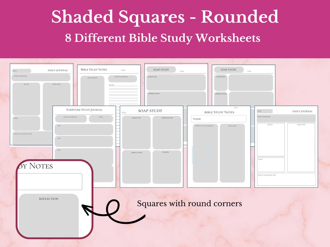 Bible Study Templates Editable Canva Template Bible Study - Etsy