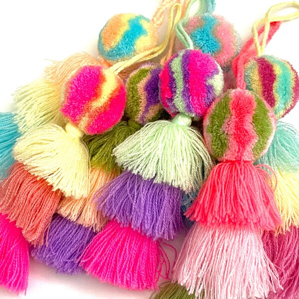 Pom Pom Tassel - Etsy