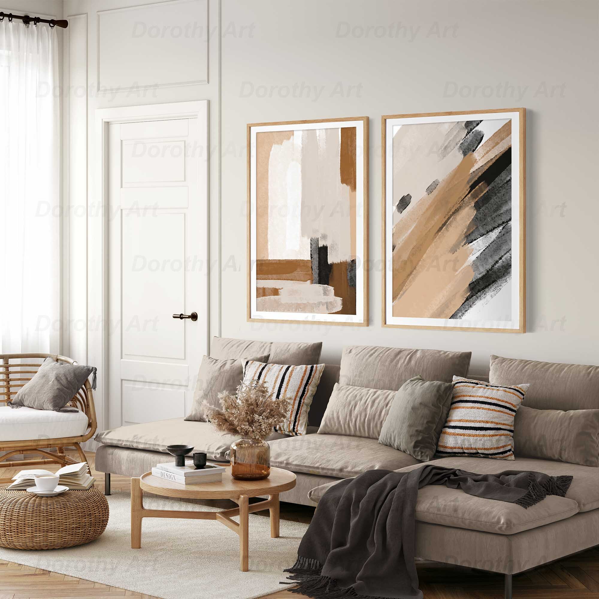 Wall Art Set of 2 Prints, Earth Tone Downloadable Prints, Famous ...