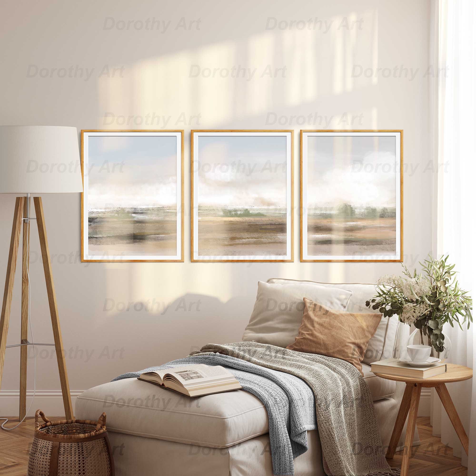 Triptych Wall Art Set of 3 Downloadable Print Landscape Wall - Etsy