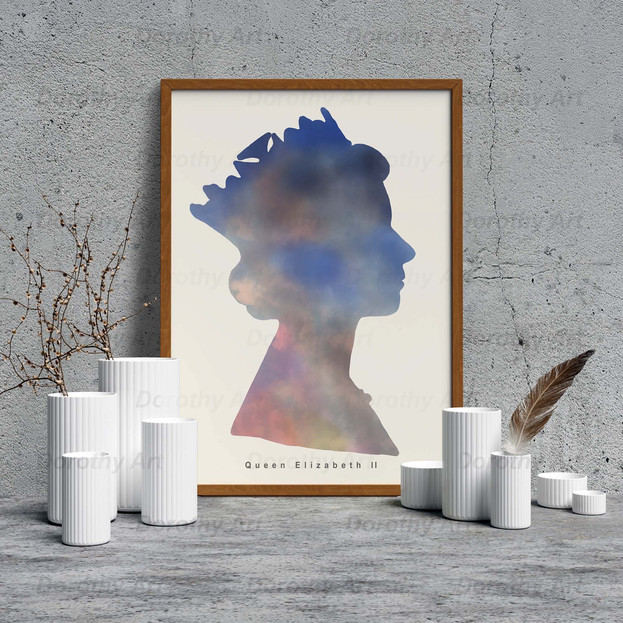 Elizabeth Memory, Elizabeth Queen Poster, Queen Elizabeth Ll Art Print ...