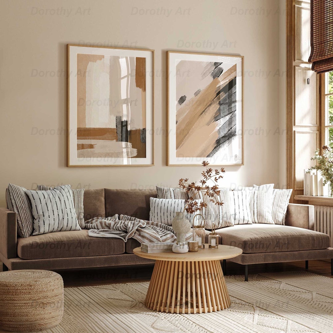 Wall Art Set of 2 Prints, Earth Tone Downloadable Prints, Famous ...