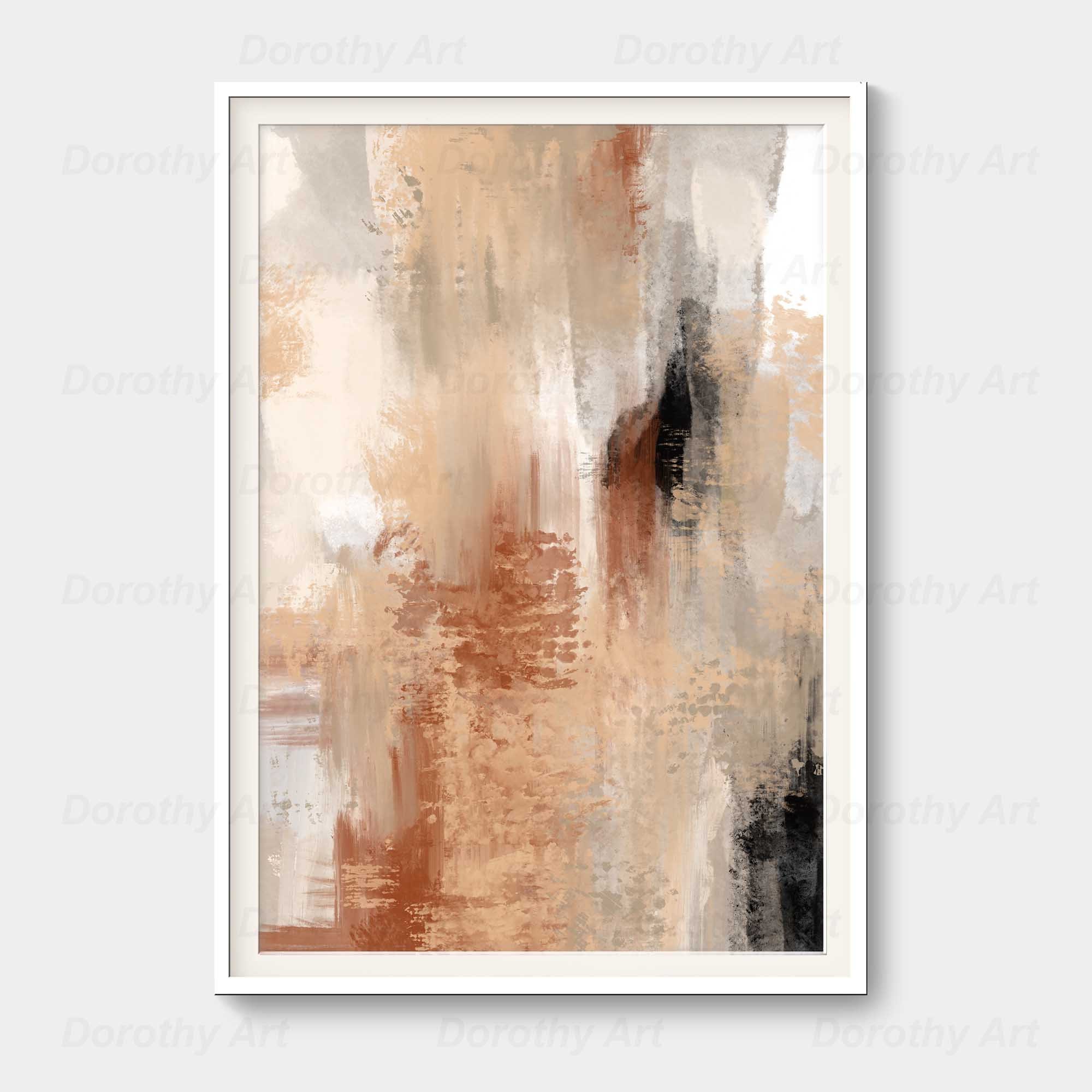 Triptych Abstract Art 3 Piece Downloadable Wall Art. Neutral - Etsy