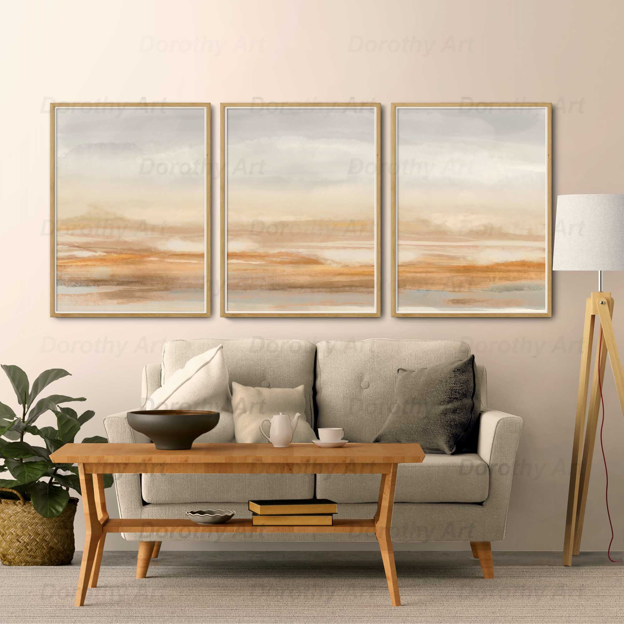 Neutral Gallery Wall Poster Triptych Wall Art Set of 3 - Etsy