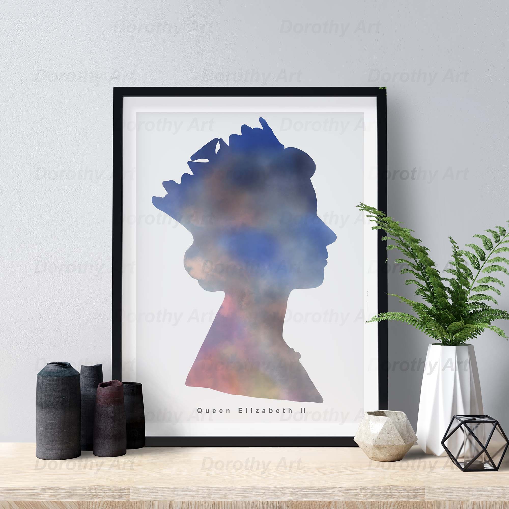 Elizabeth Memory, Elizabeth Queen Poster, Queen Elizabeth Ll Art Print ...