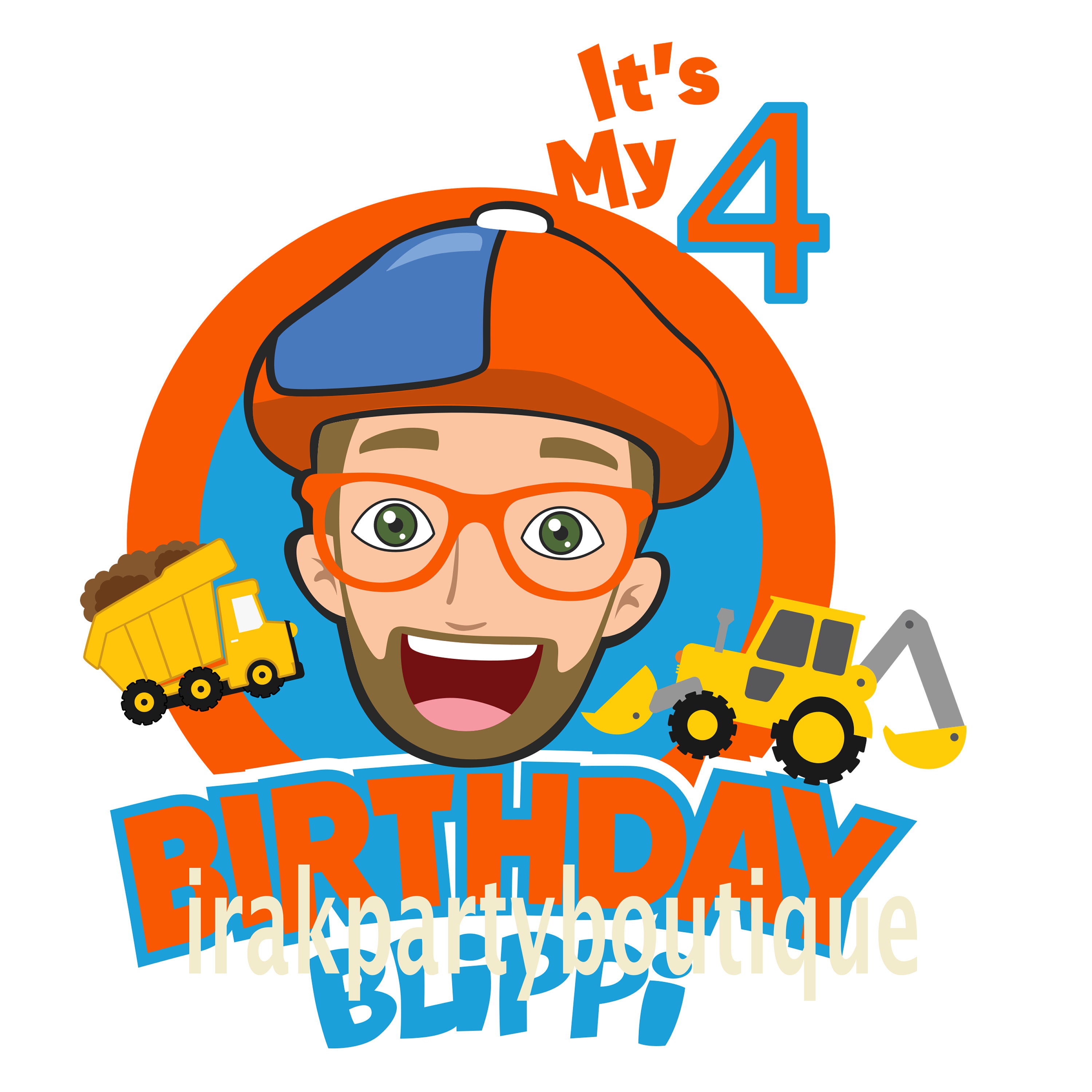Blippi Png Blippi Birthday Party Png Digital Png Design Etsy | Images ...