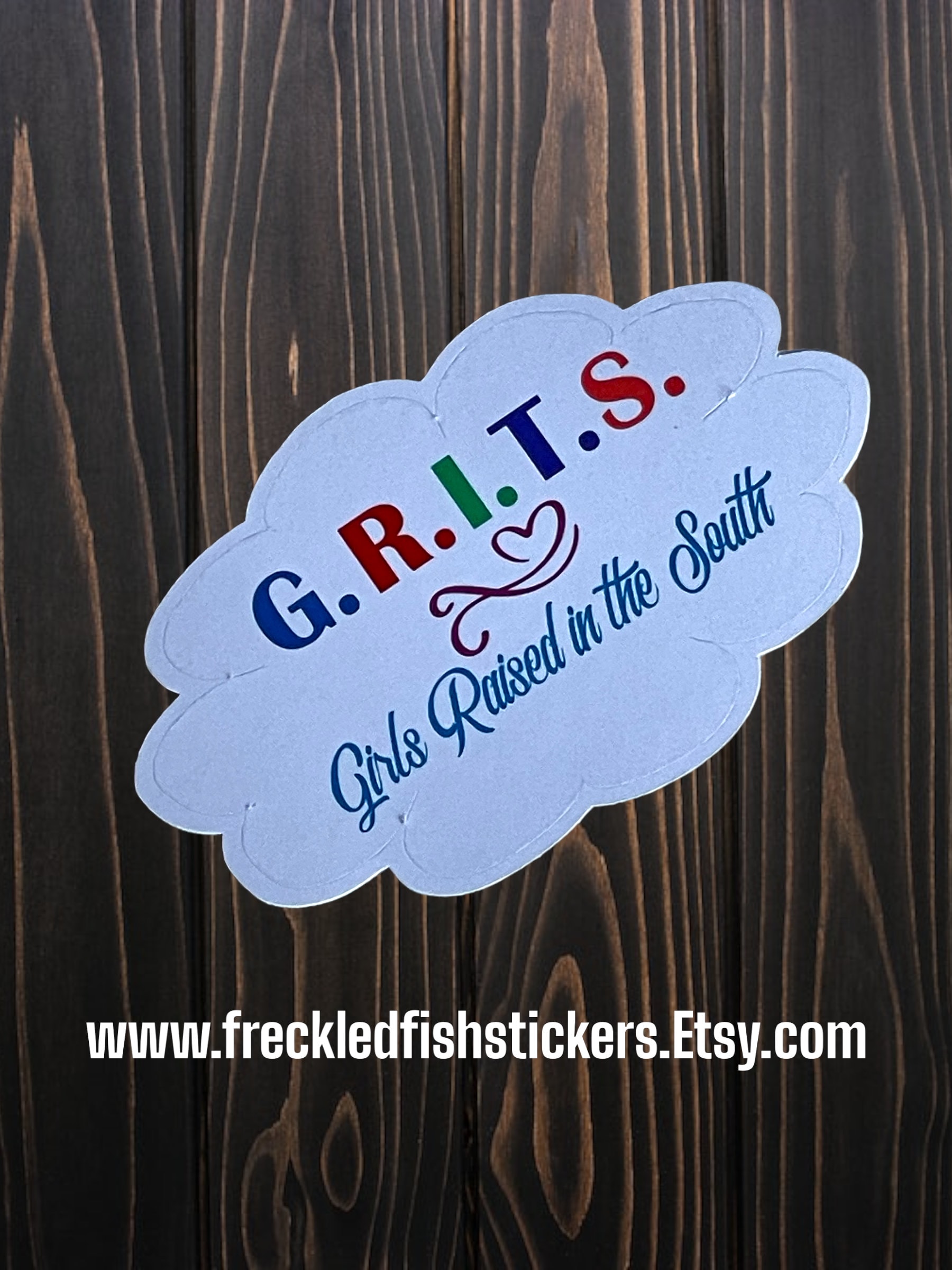 Girls Raised in the South GRITS, STICKER - Etsy