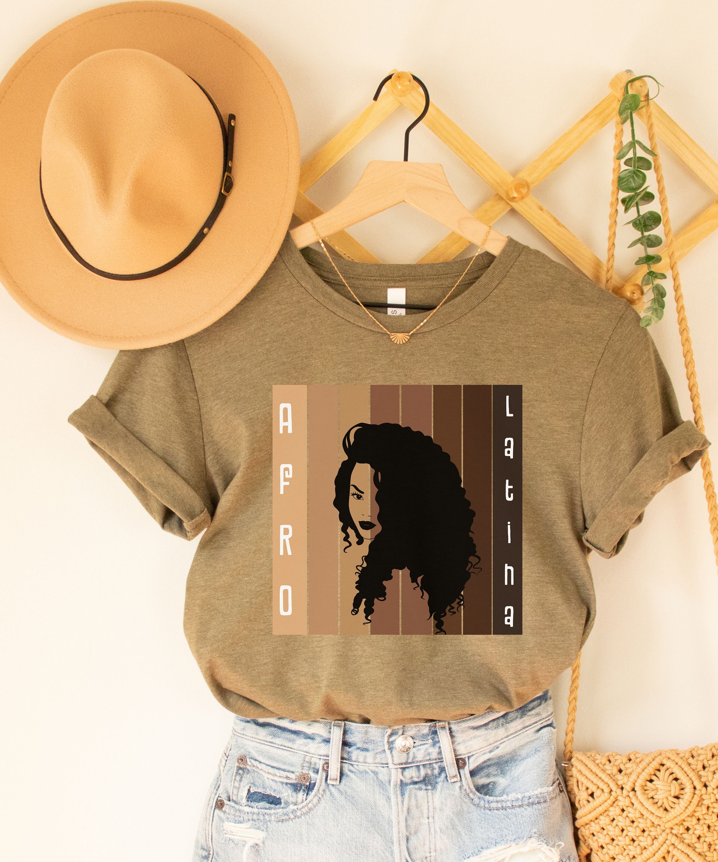 Afro Latina, Afro Women Shirt, Afro Girl, Black Girl Shirt, Black Girl ...
