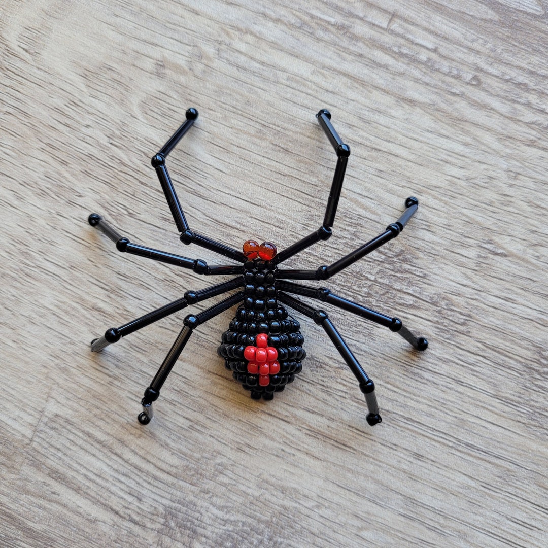 Redback Spider, Beaded Spider, Handmade, Australian - Etsy