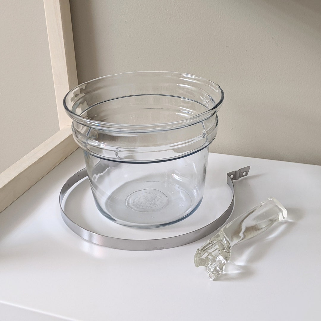 Vintage Pyrex 6283 Flameware Glass Stainless Steel Double Boiler Bain ...